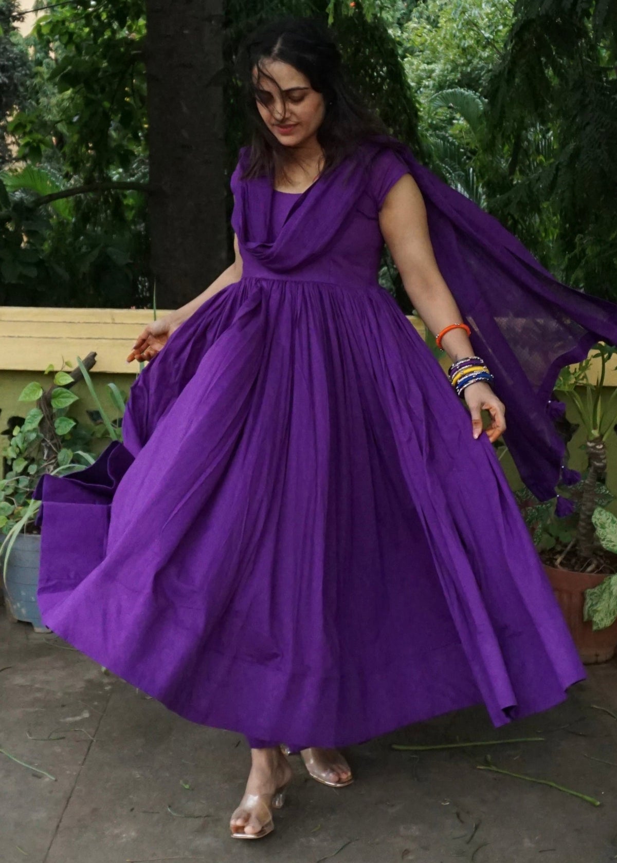 Flowy Purple Suit – Hirnee